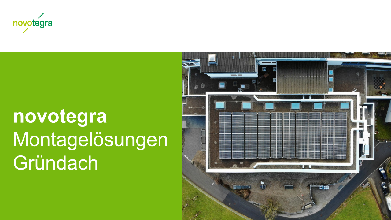 Perfekte Montagesysteme für Solaranlagen auf jedem Dach - novotegra ...