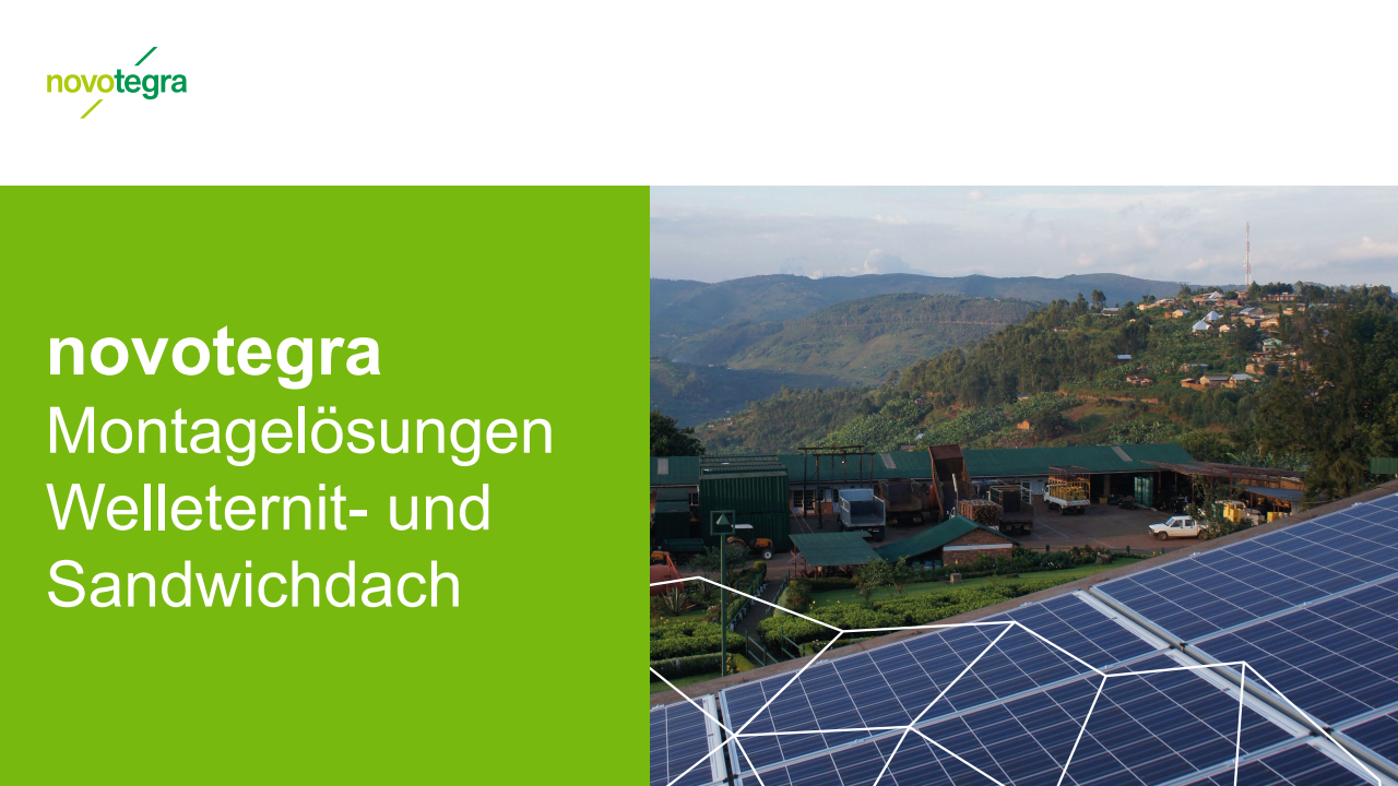 Perfekte Montagesysteme für Solaranlagen auf jedem Dach - novotegra ...